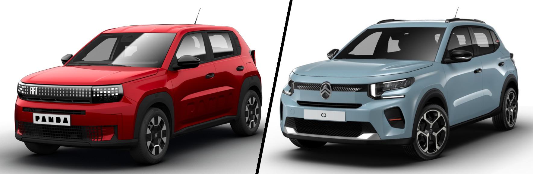 Citroën C3 vs Fiat Grande Panda. Ile kosztują najtańsze wersje z miękką ...